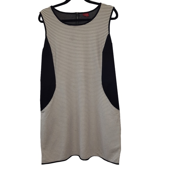 Merona | Dresses | Xl Plus Size Beigeblack Sleeveless Dress | Poshmark